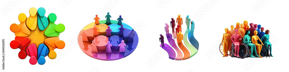 Diversity Equality and Inclusion clipart collection, vector, icons ...