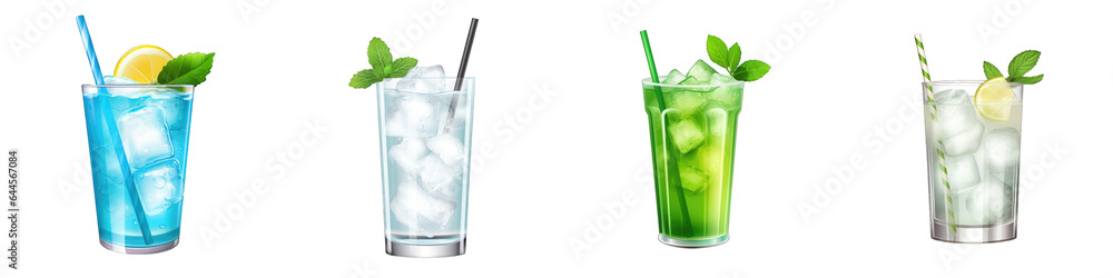 Non-Alcoholic drink clipart collection, vector, icons isolated on ...