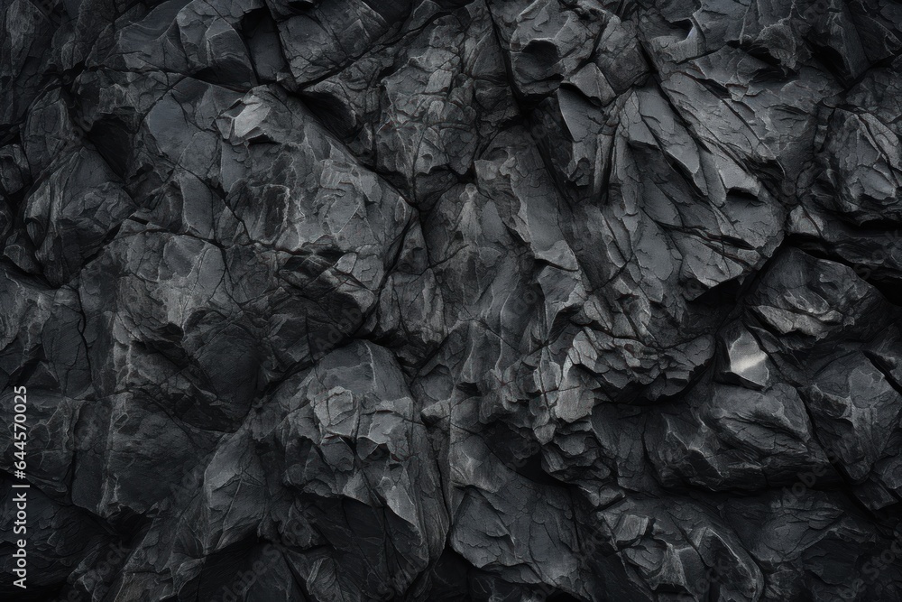 Black stone wall background. Dark rough rock texture. Grungy stone ...