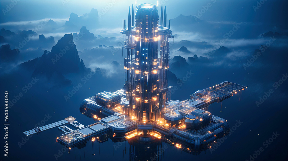 Space Elevator Projects, Connecting Earth to the Stars Stock ...