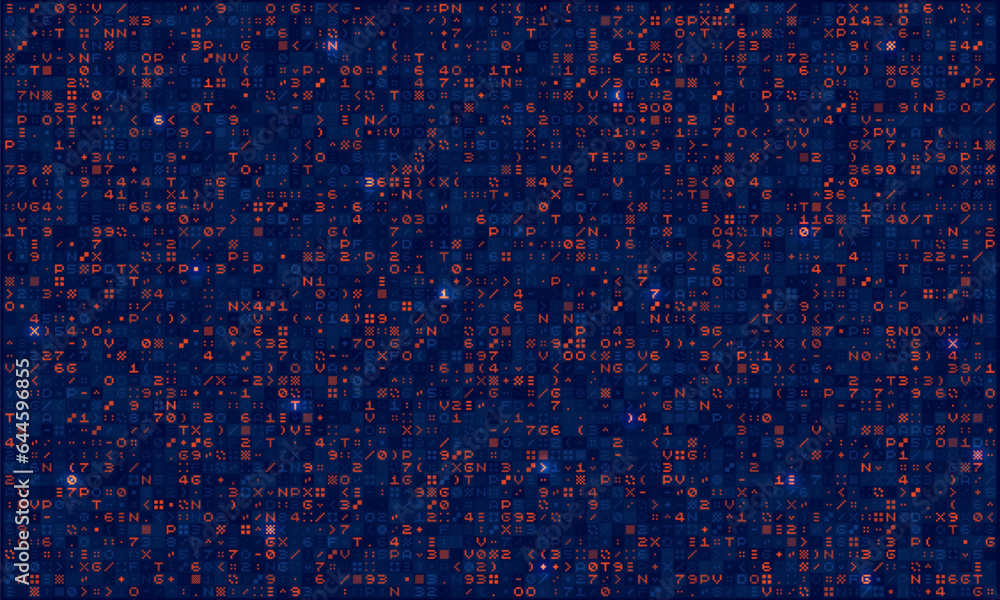 Programming Computer Code Digital Background Constructed With Different Symbols Abstract