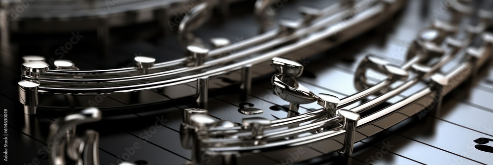 art background with the image of musical signs and elements of musical ...