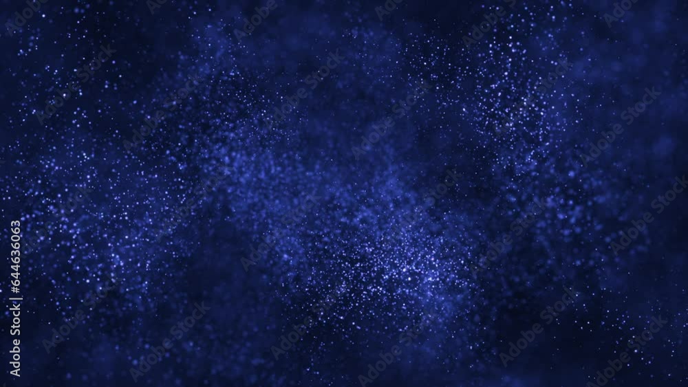 Bright, abstract cloud from the structure of particles. A stream of ...