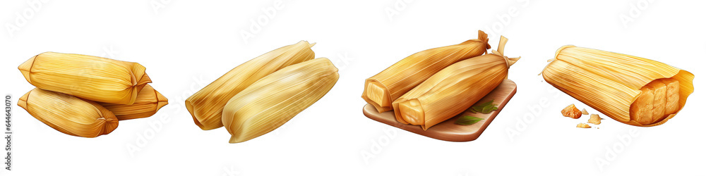 Tamale clipart collection, vector, icons isolated on transparent ...