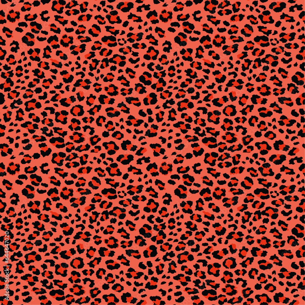 Abstract wild animal skin seamless pattern design. Jaguar, leopard ...