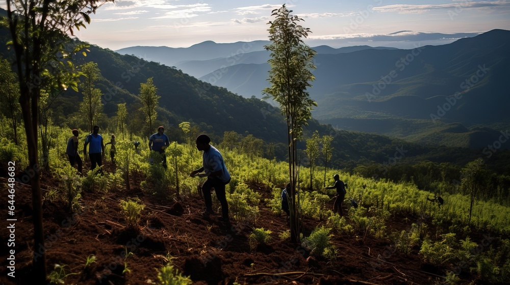 People engaged on making the world better. Planting trees, working ...
