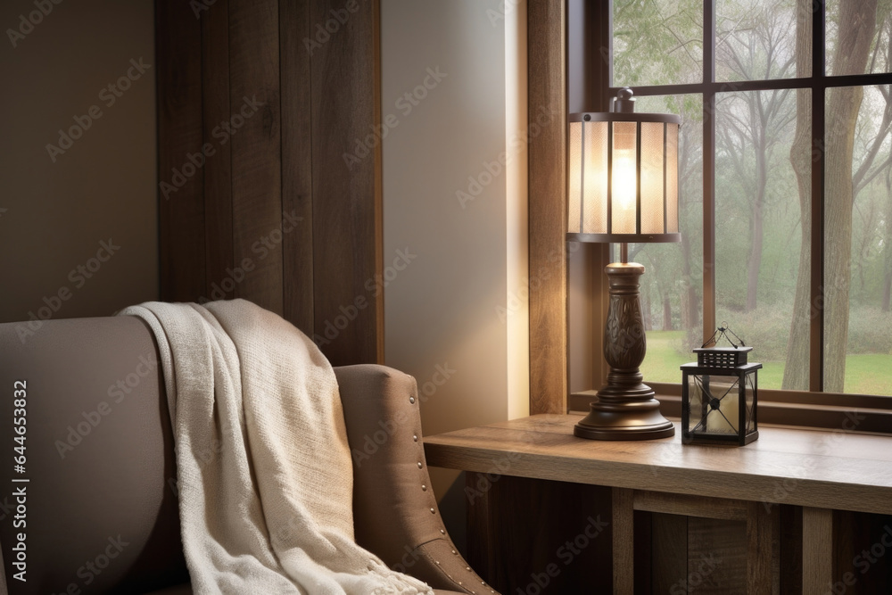 A timeless scene features an antique oak wood background with somber ...