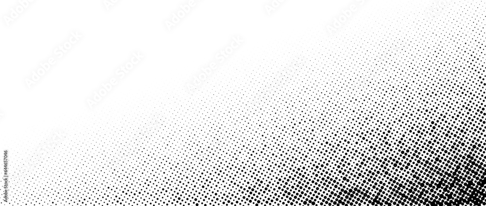 Corner halftone texture. Dotted angle gradient background. Abstract ...