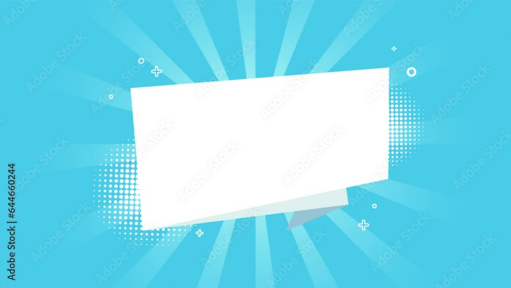 White background animation for sales promotion. Geometric shape ...