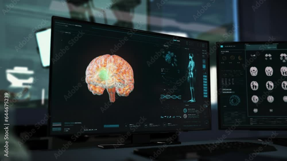 Futuristic Radiology Diagnostic For Brain Health Monitoring At Hospital ...
