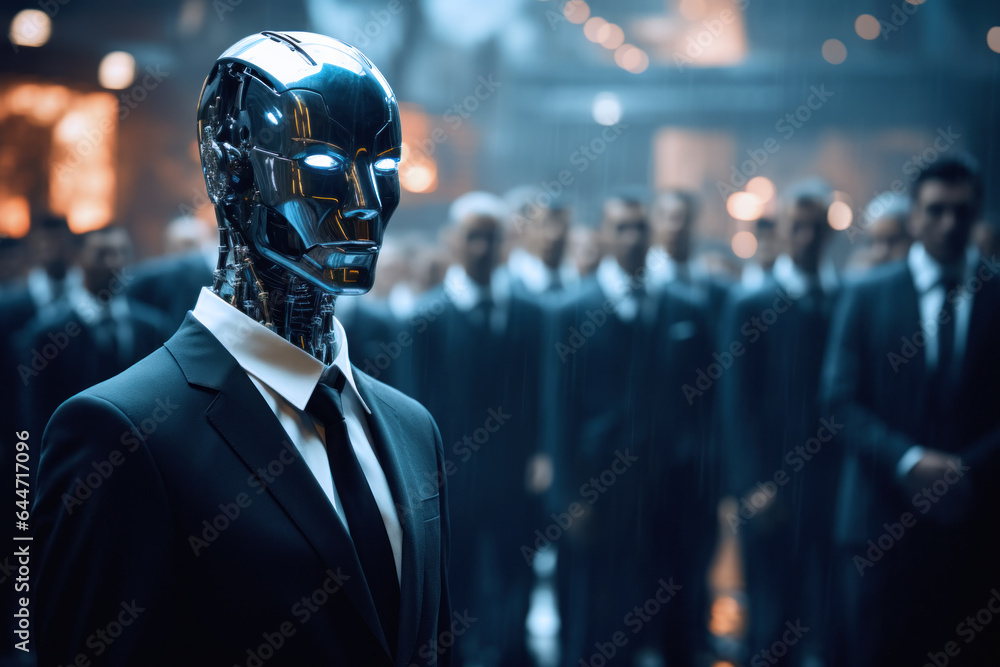 Robot leading a business team. The role of artificial intelligence and ...
