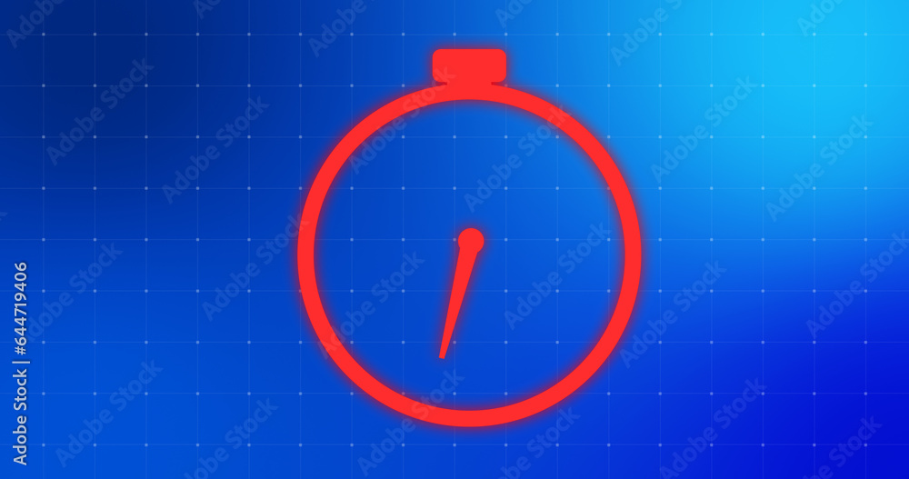 Modern trendy stylish 2D countdown timer animation in digital ...