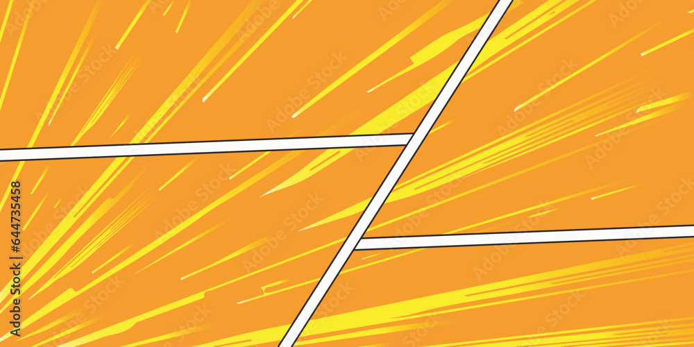 speed orange light lines isolated on background stripe and radial ...