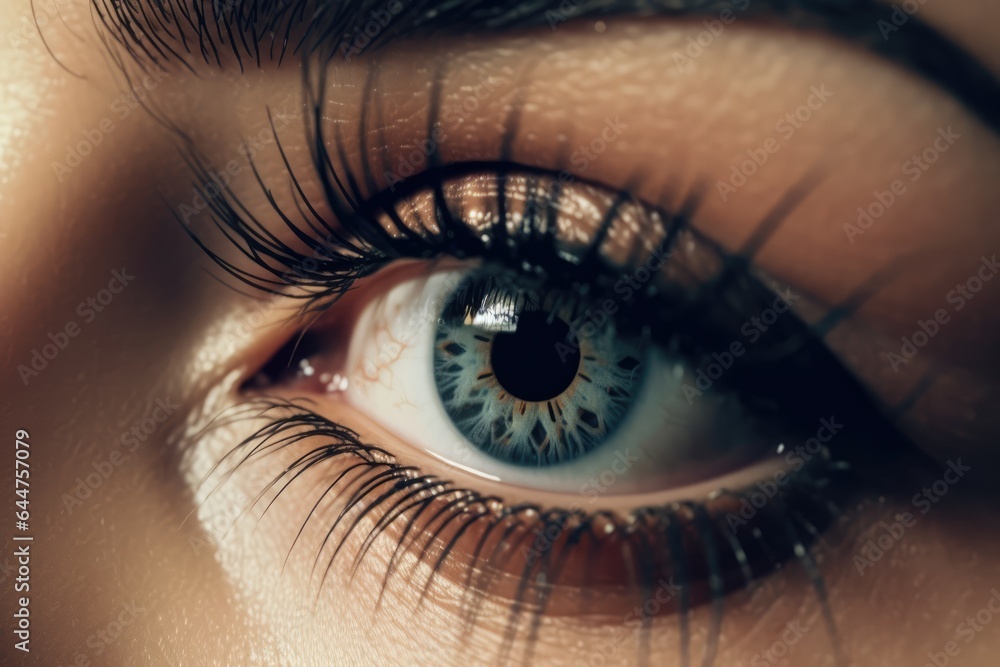 Fictional Character Created By Generated AI.Close-up of a woman's ...