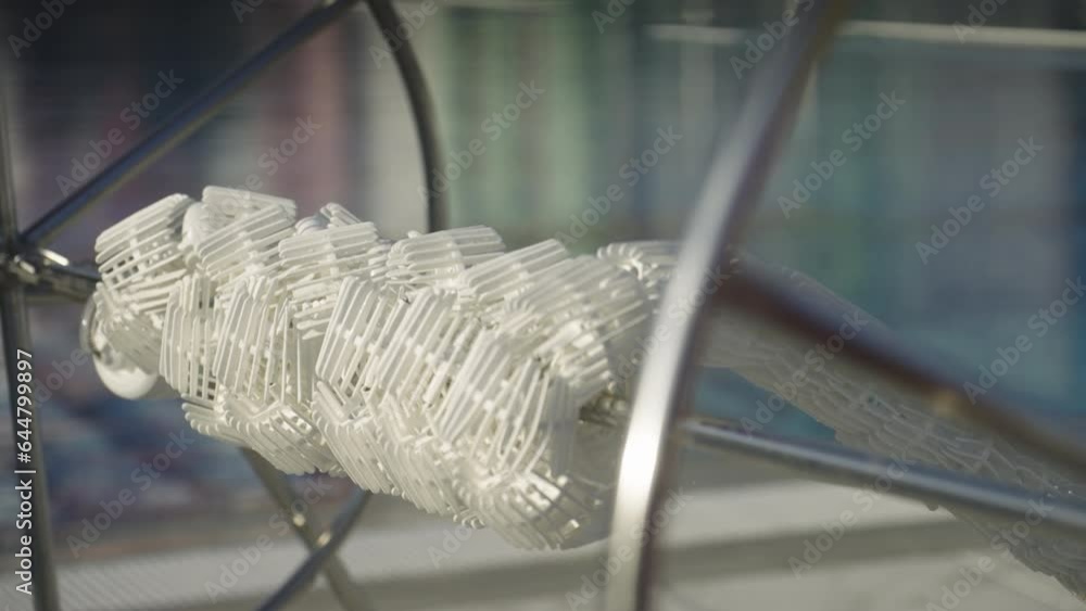 Olympic Swimming Pool Lane Lines Storage Reel Turning. Concept of ...