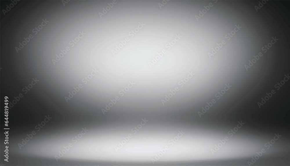 Vector Gray empty room studio gradient used for background and display ...