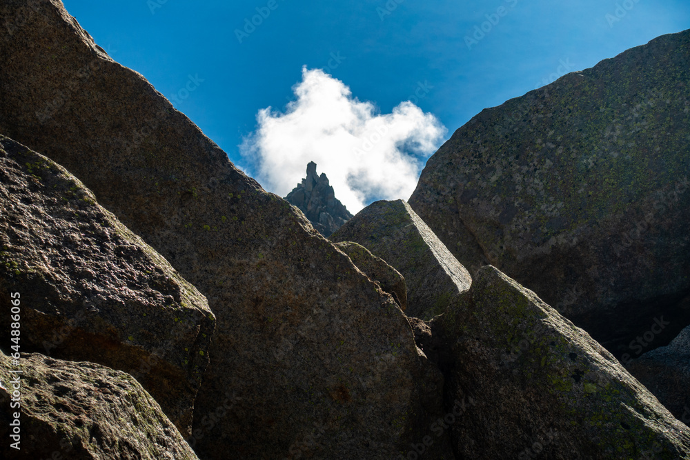 Kinner Kailash Shivling amidst towering rocks in Himachal Pradesh. Part ...