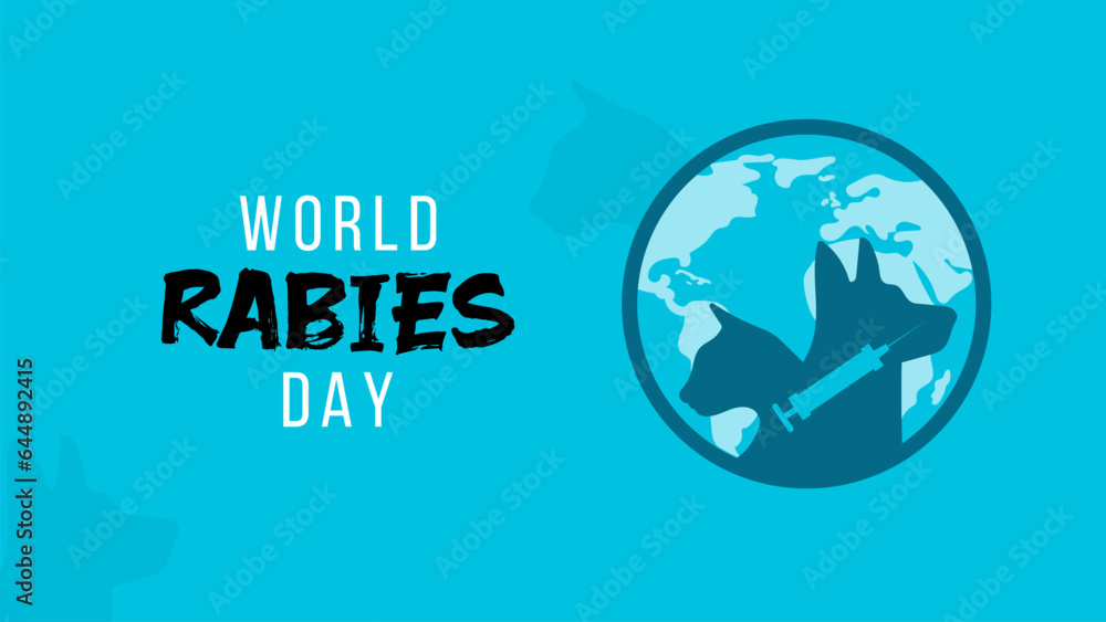 World Rabies Day. September 28. Template for banner, greeting card ...
