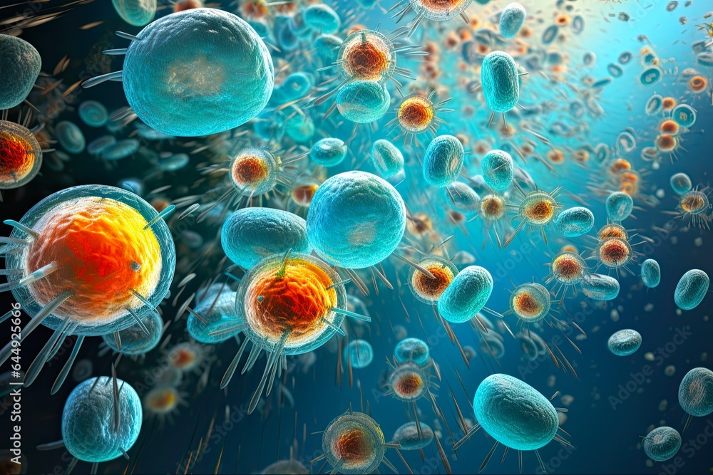 Three-Dimensional Illustration of Meningococcal Meningitis Bacterial ...