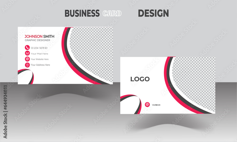 modern and simple creative business card design Modern presentation ...