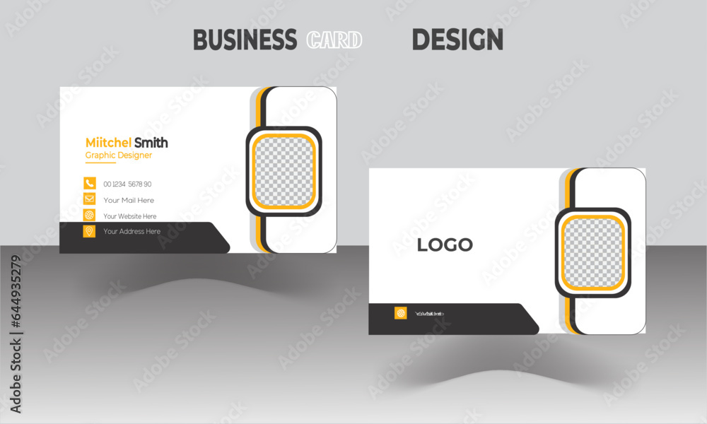 Vetor de modern and simple creative business card design Modern ...