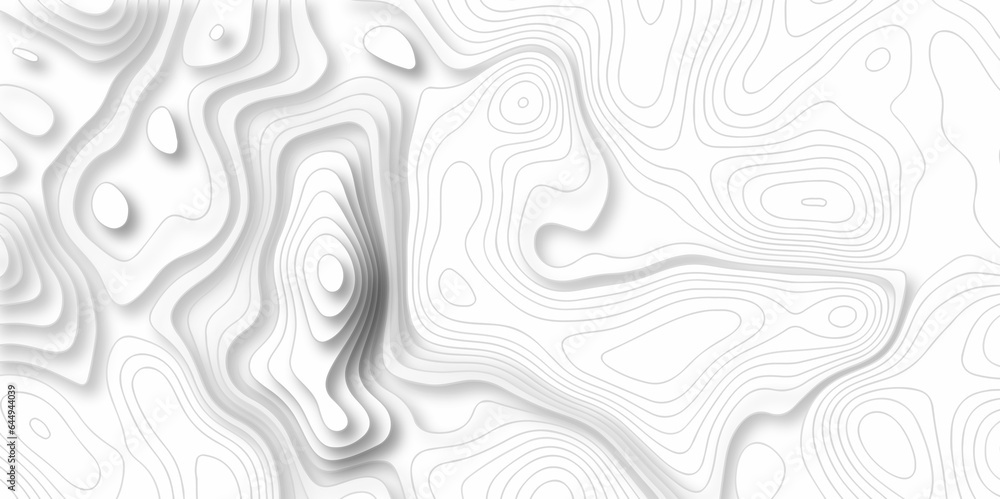 Seamless pattern with lines Topographic map. Geographic mountain relief ...