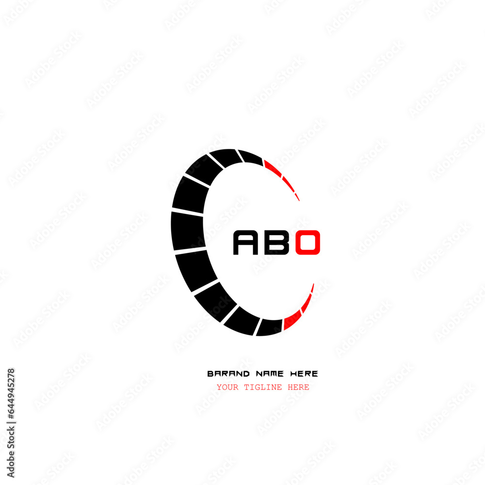 Vetor de ABO Logo Design, Inspiration for a Unique Identity. Modern ...