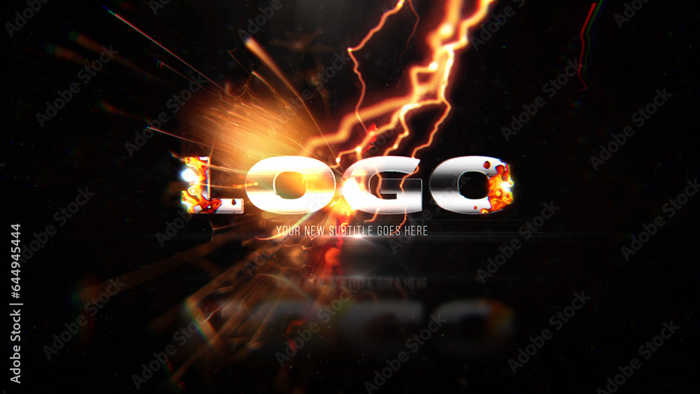 Thunder Lightning Logo Stock Template | Adobe Stock