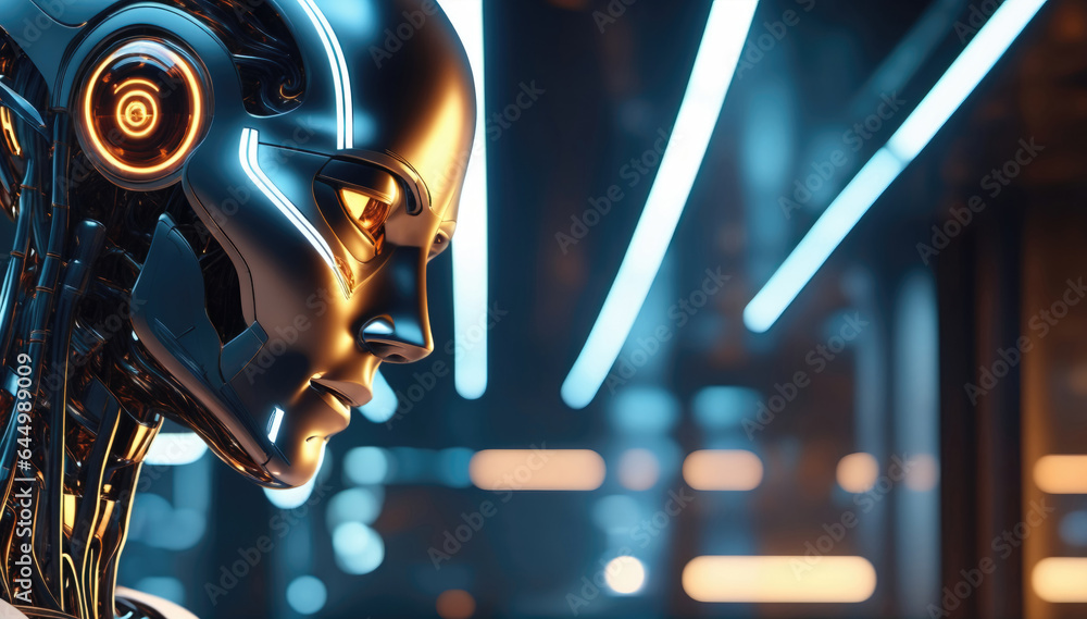 Futuristic AI Technology. An image of advanced artificial intelligence ...