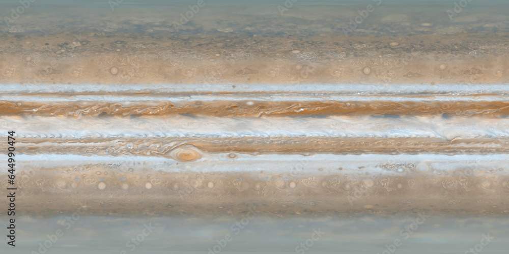 Unwrapped Plain Surface Map of Jupiter for 3D Renders, 8K Resolution ...