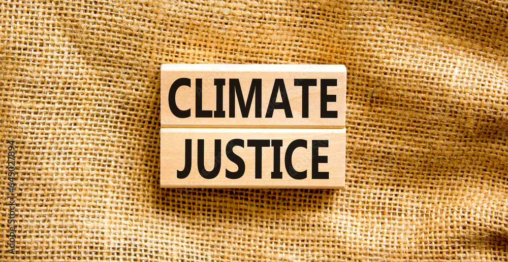 Climate justice symbol. Concept words Climate justice on beautiful ...