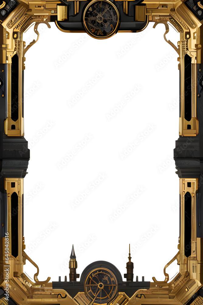 Steam Punk Border Frame Transparent Background PNG Images Stock ...