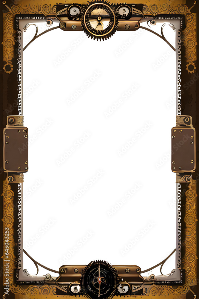 Steam Punk Border Frame Transparent Background PNG Images Stock ...