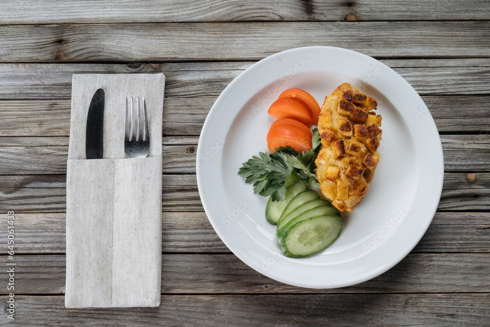 Cotelettes de poulet Pojarski - Chopped chicken cutlets.traditional ...