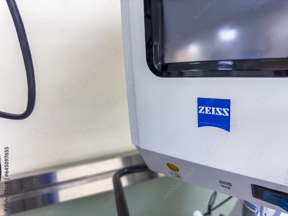 Chicago, IL, USA, Sept, 7, 2023, ZEISS ophthalmic microscope embodies ...