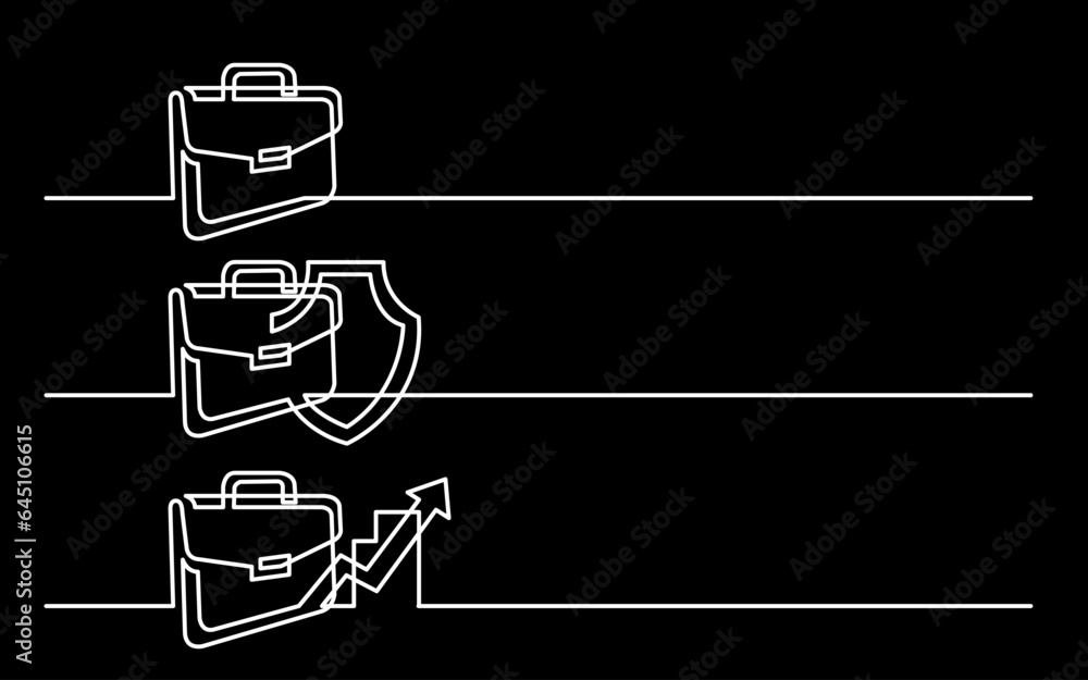 continuous line drawing vector illustration with FULLY EDITABLE STROKE ...