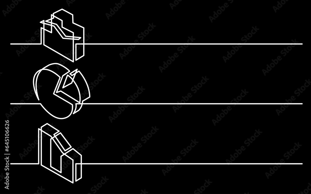 continuous line drawing vector illustration with FULLY EDITABLE STROKE ...