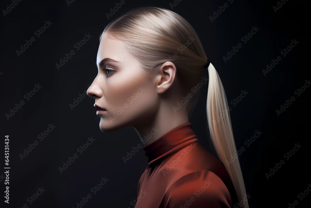 Low Ponytail - A sleek and sophisticated hairstyle where the hair is ...