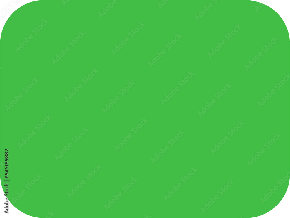 Poster Digital png illustration of green rectangle with rounded corners on transparent – Wall ...