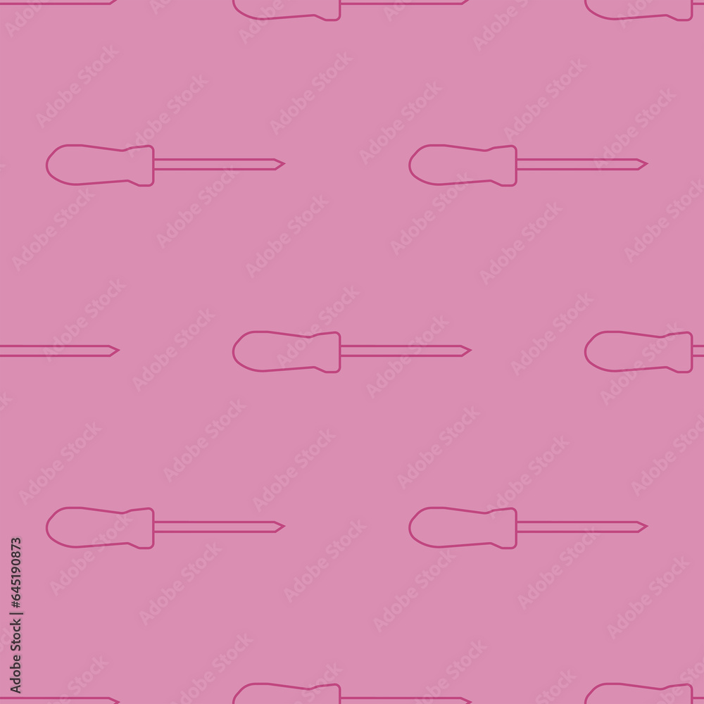 Digital png illustration of pink screwdriver pattern on transparent ...