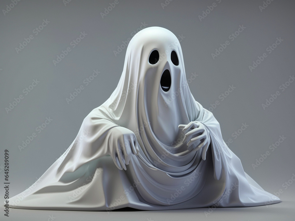3d halloween ghost background wallpaper Stock Illustration | Adobe Stock