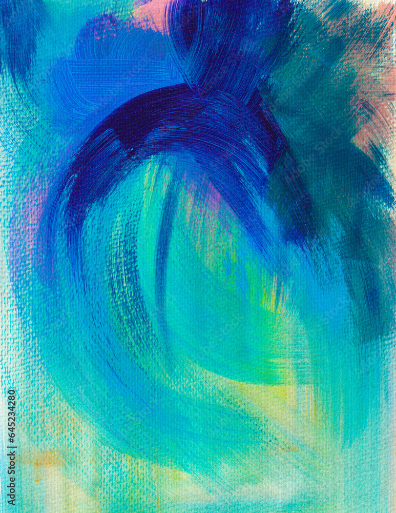 Abstract curve colorful painting background. Vibrant dynamic ...