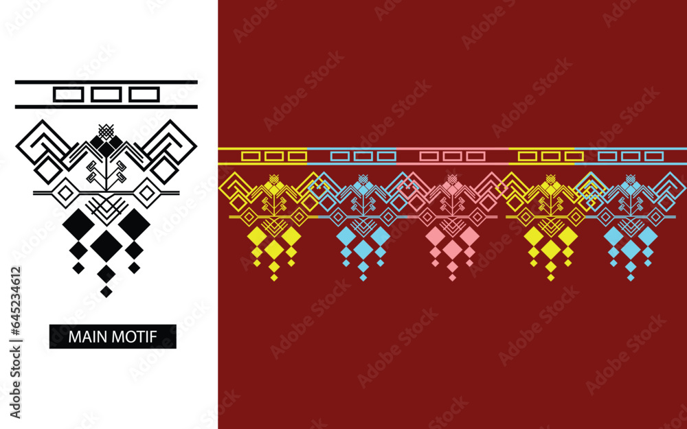 Vector seamless batik songket motif from indonesian for printing ...