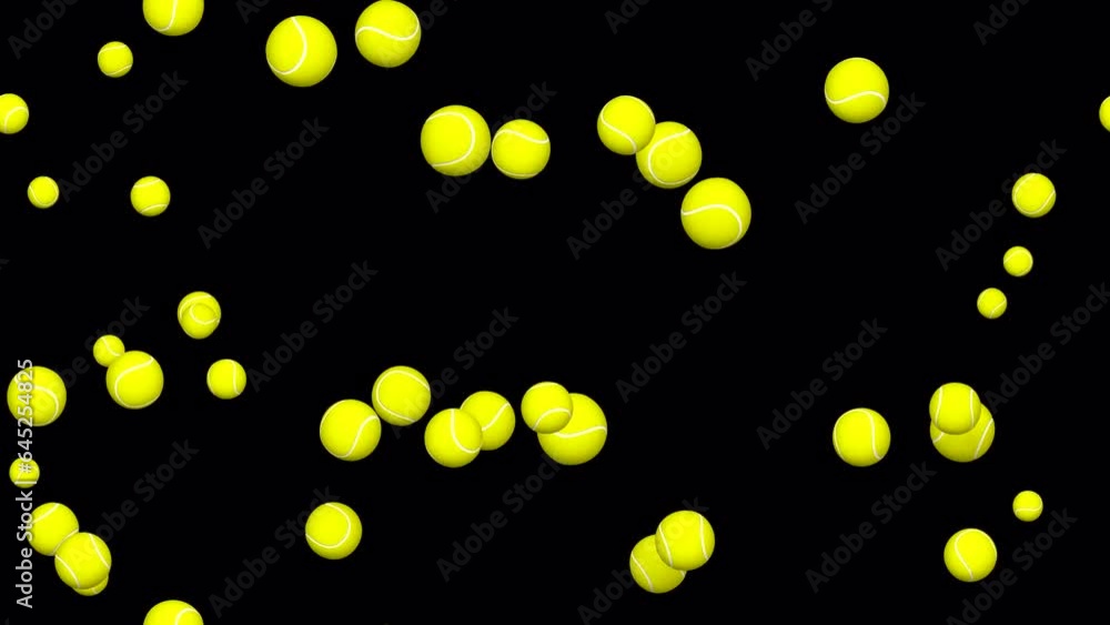 Tennis Ball Bounce with Alpha LOOP-TILE. This footage with an alpha ...