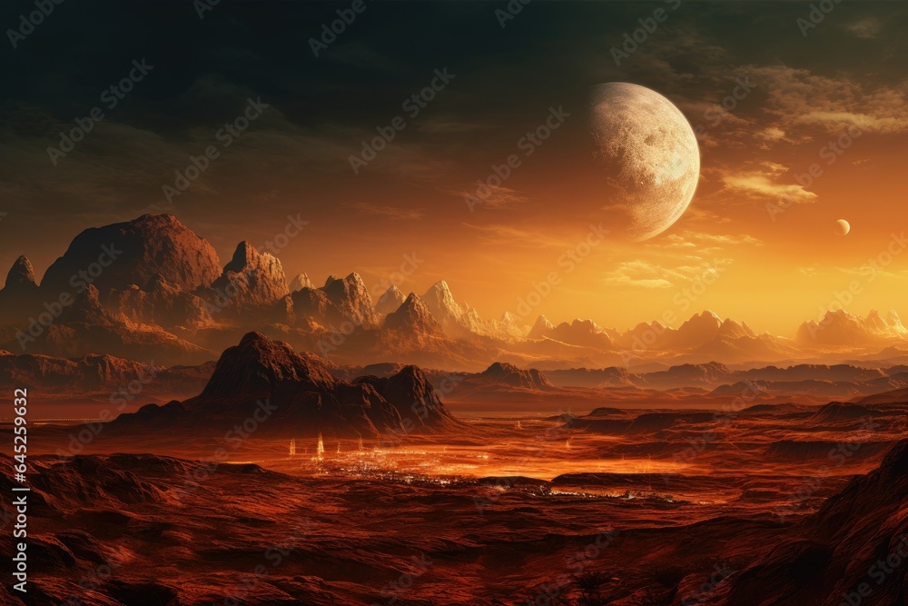 Terraforming, long-term colonization of Mars. Terraforming process of ...