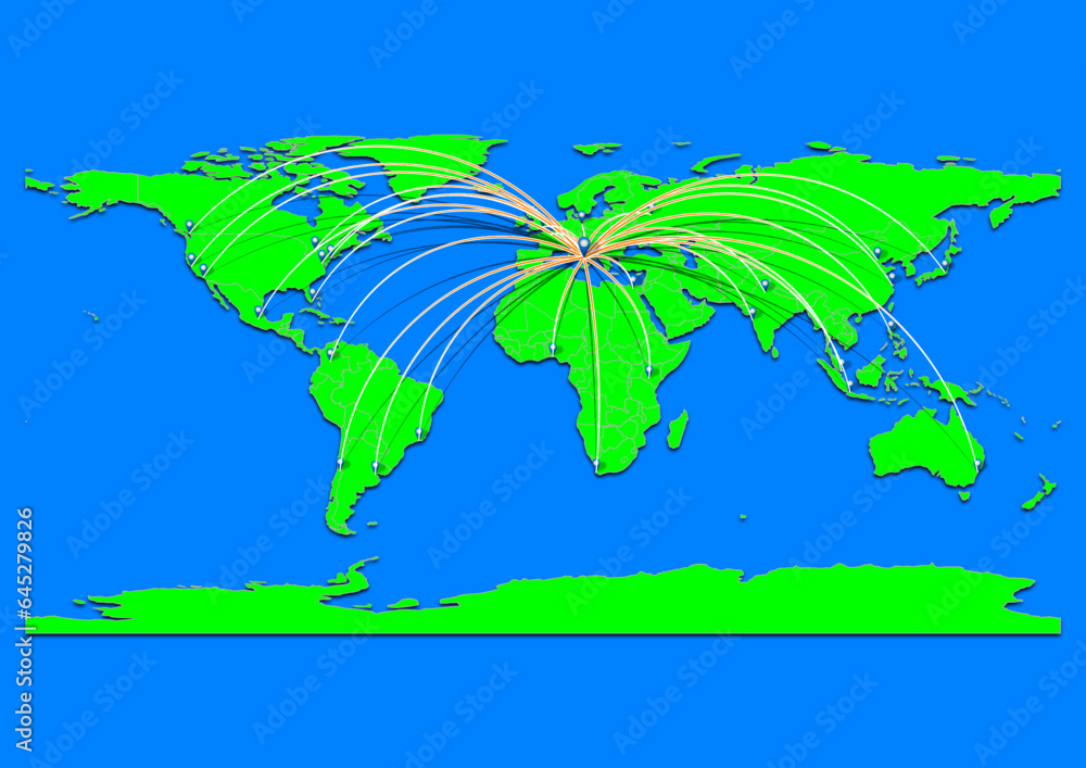 Naples, Italy map - Concept map for Naples, Italy on World map ...