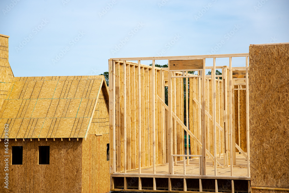 Unfinished roofing with OSB Oriented Strand Board plywood sheathing ... Unfinished roofing with OSB Oriented Strand Board plywood sheathing ...
