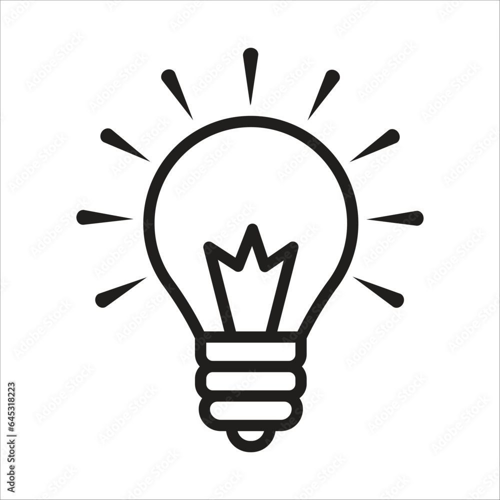Vetor de Plight bulb icon simple design art eps 10 do Stock | Adobe Stock