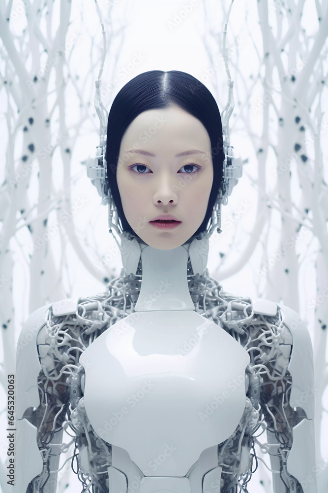 Hyro Collection · Android Woman in Snow White forest · Winter · Nature ...