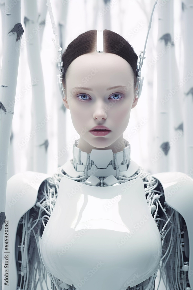 Hyro Collection · Android Woman in Snow White forest · Winter · Nature ...